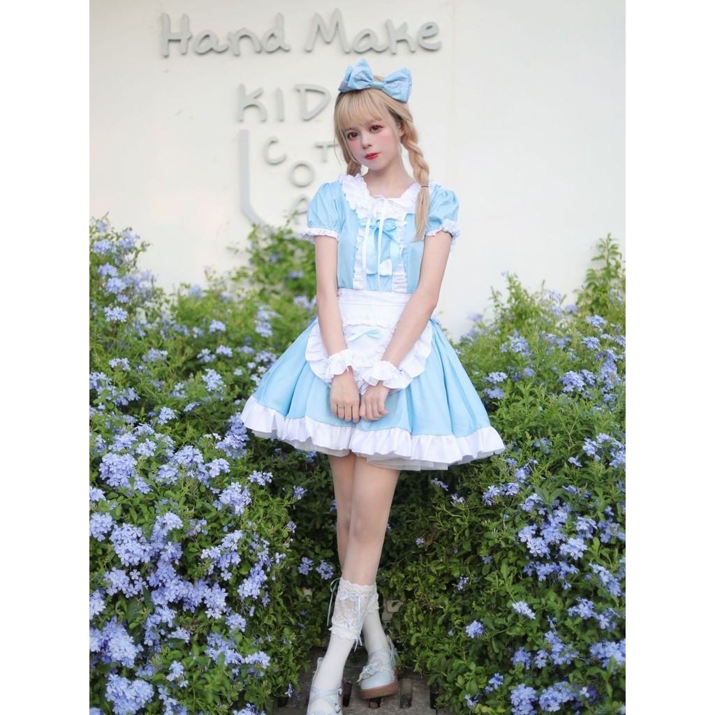 Halloween Alice COS Costume Maid Costume Cute Cute Costume Two ...