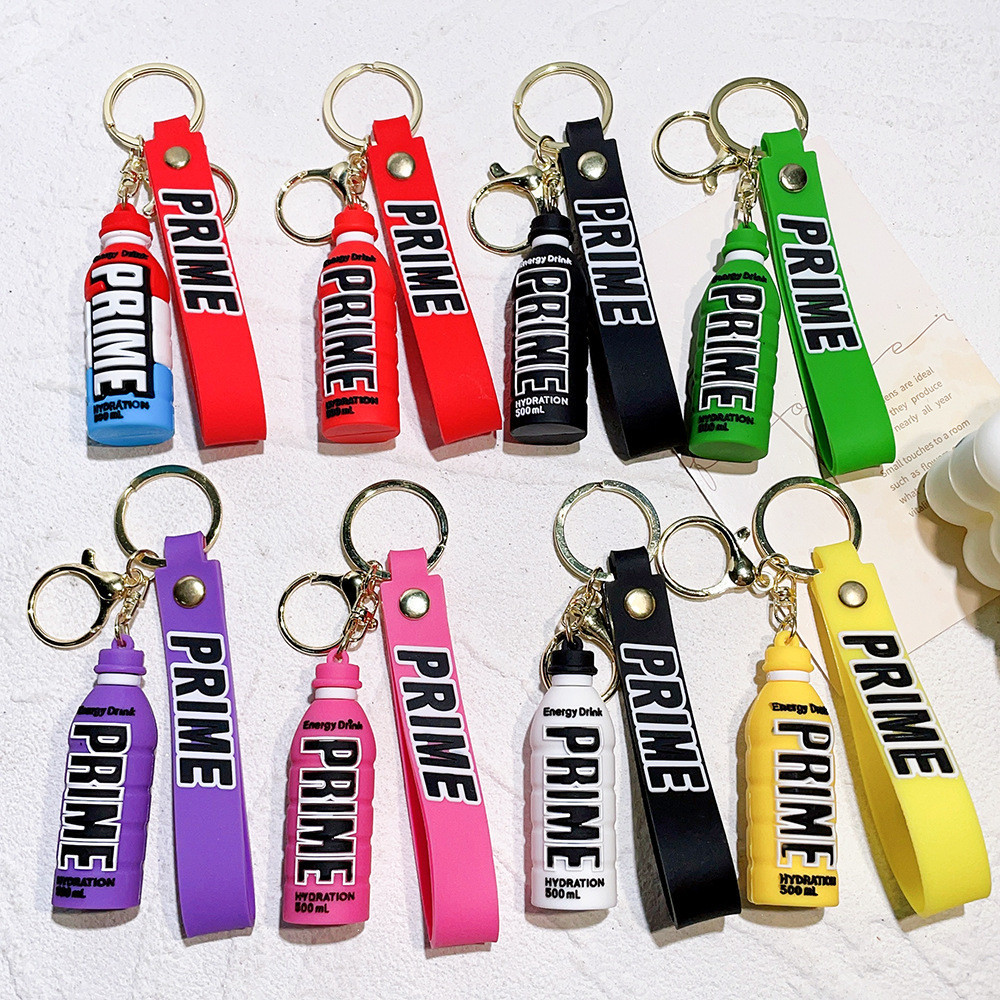 P prime Energy drink Bottle Keychain prime drink Wine Bottle Pendant ...