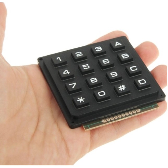 HITAM Ks99 Keypad 4x4 black 4 x 4 doff dof embossed black black matrix ...