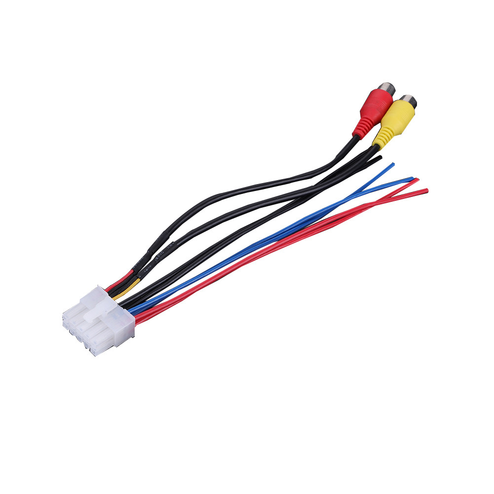 Power Input Speaker Wire Harness 10 Pin Plug with RCA Jack 10 Pin ...