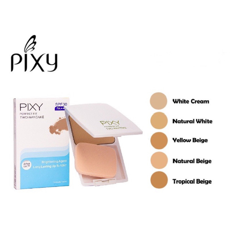 PIXY Perfect Fit Two Way Cake 12.2g (two way cake, foundation powder ...