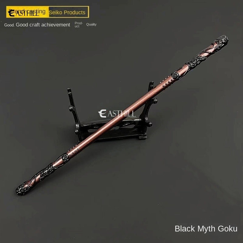 EASTHILL Monkey King 22CM Black Myth Wukong Game Peripheral All-metal Handicraft Ruyi Golden ...