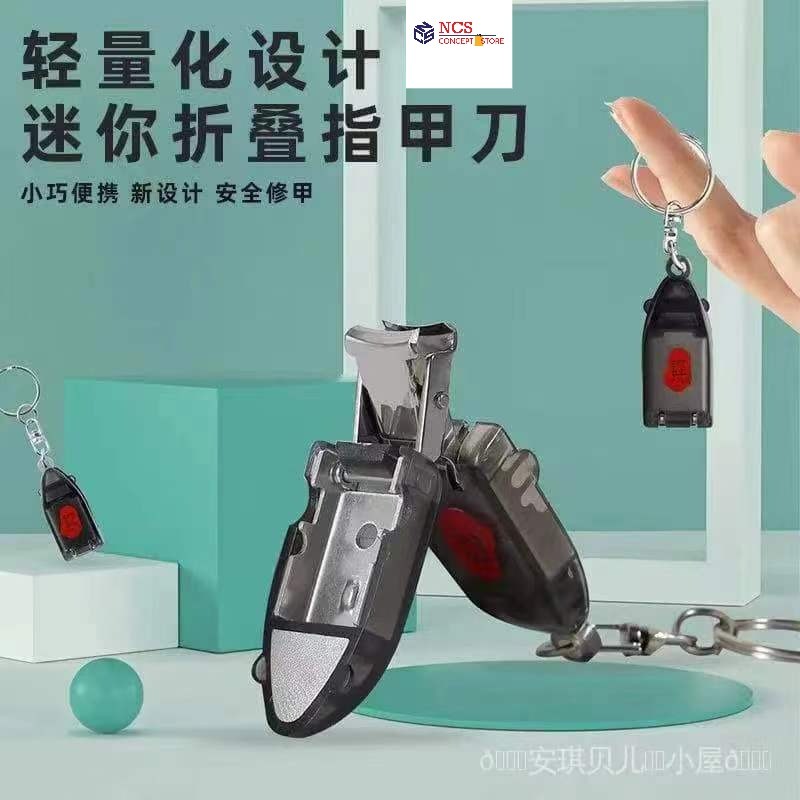 Mini Folding Keychain Nail Clippers Portable Stainless Steel Nail ...