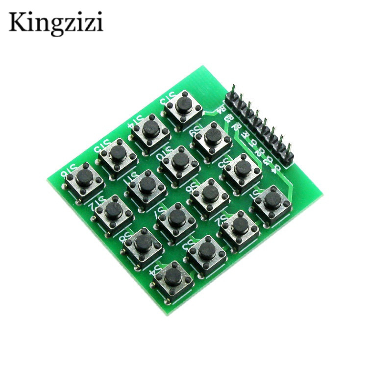 8pin 4x4 4*4 Matrix 16 Keys Button Keypad Keyboard Breadboard Module ...