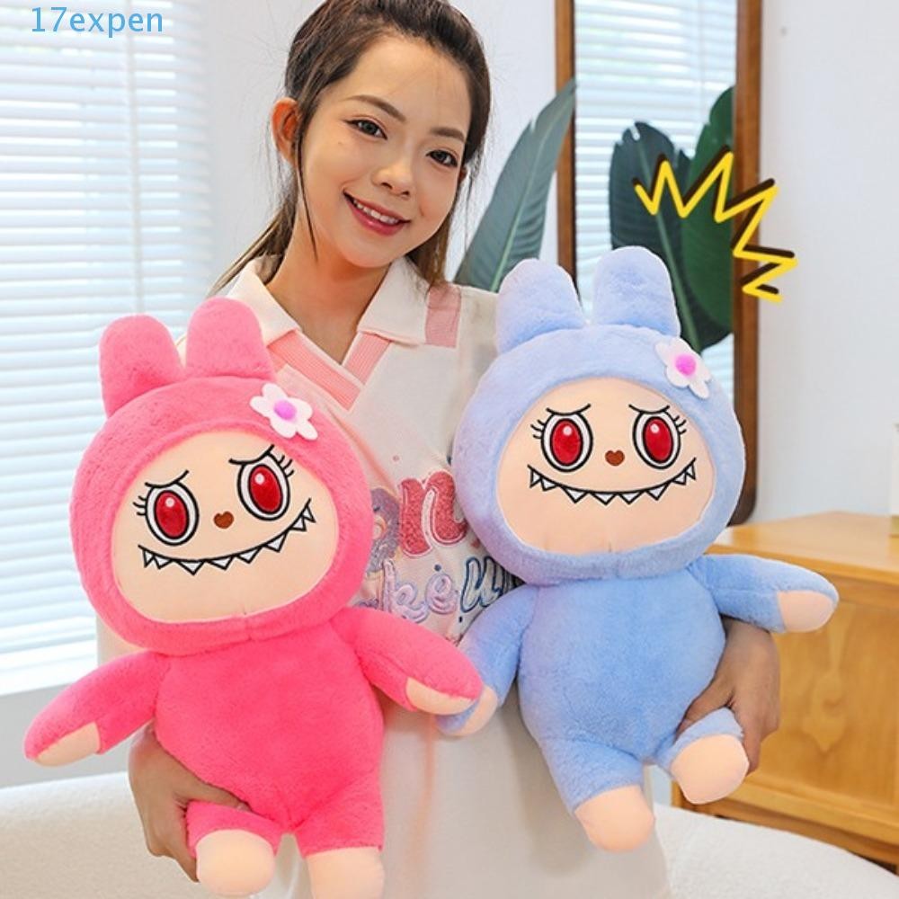 EXPEN Labubu Plush Stuffed Doll, Big Eye Stuffed Labubu Time Plush Toy ...