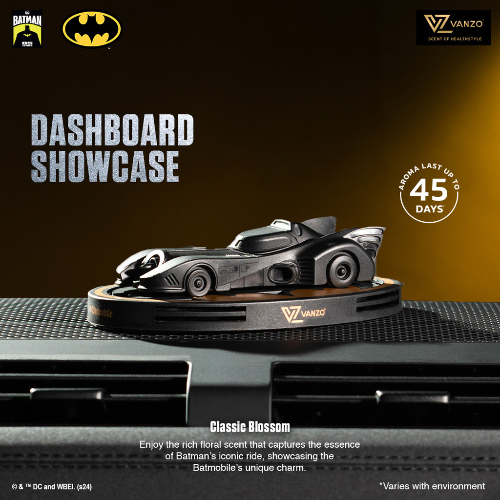 VANZO x DC Batmobile 1989 Car Air Freshener - Classic Blossom | Shopee ...