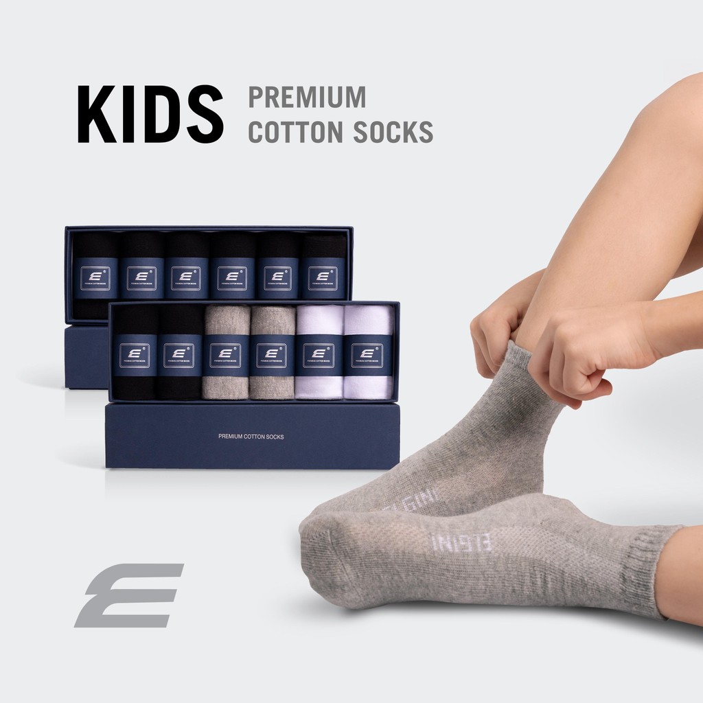 ELGINI E16238/239/240 Stoking Kanak-Kanak Kapas Premium | Kids’ Premium ...