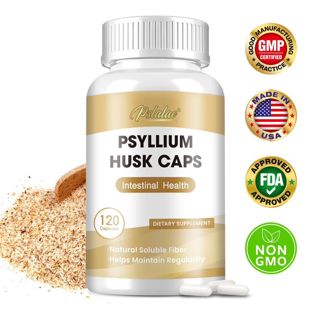 Pslalae Psyllium Husk Supplement | 1500 mg | 30/60/120 Capsules ...