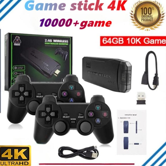 Smartcom - 2.4g Wireless Controller Game Stick 4K Gaming Consule Video ...