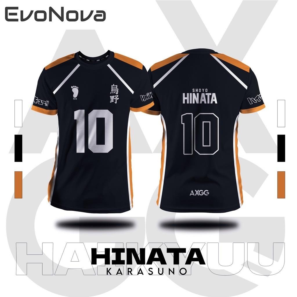 EvoNova Haikyuu Karasuno - Hinata ' Anime Shirt Jersey T-shirt Karasuno ...