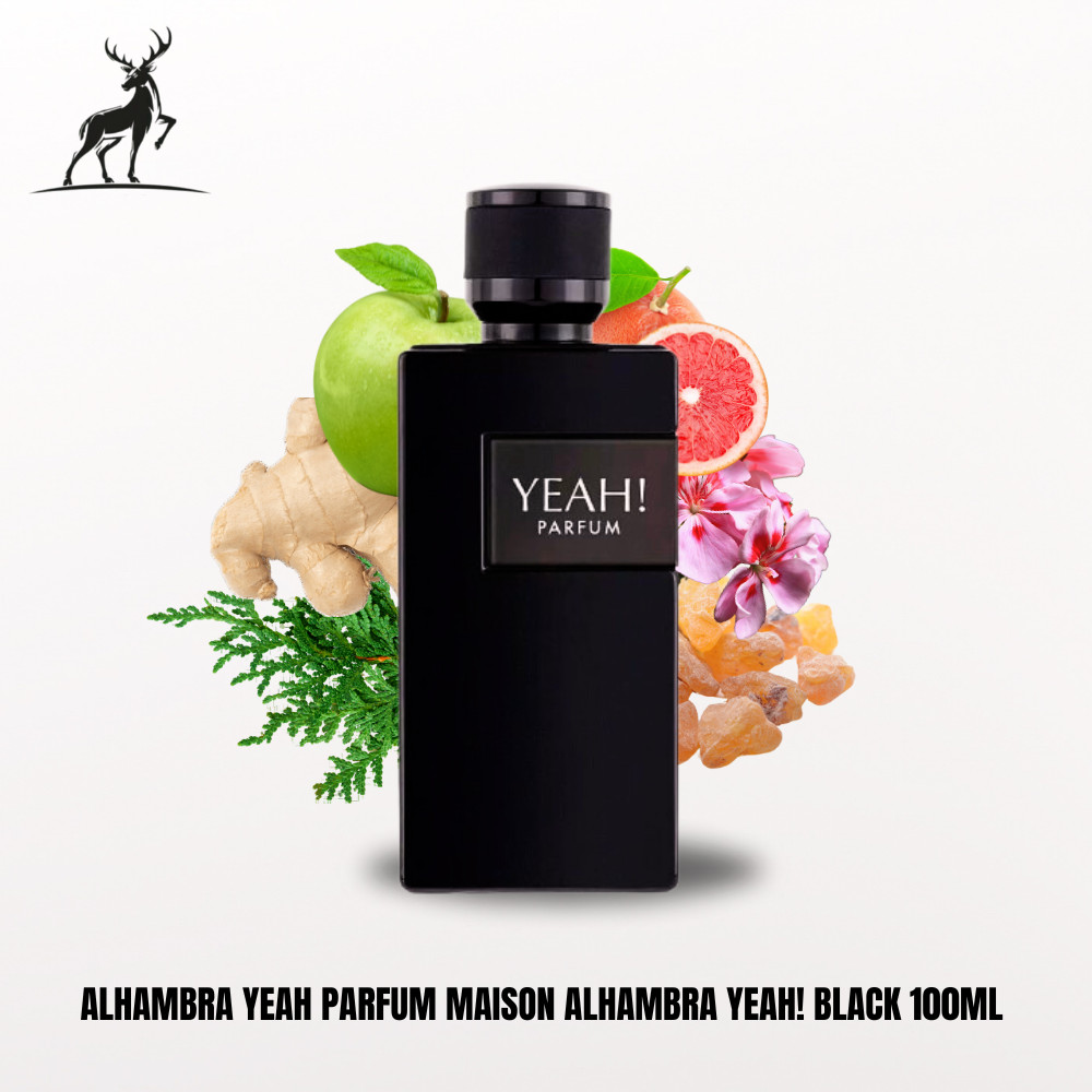 Alhambra Yeah Parfum Maison Alhambra Yeah! Black 100ml EDP Man Cologne Oriental (gift package ...