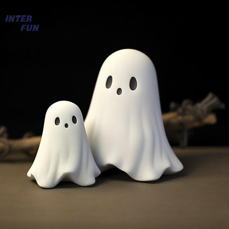 [InterfunM] Middle Finger Cute Ghost Statue Love Ghost Mini Ghosts ...