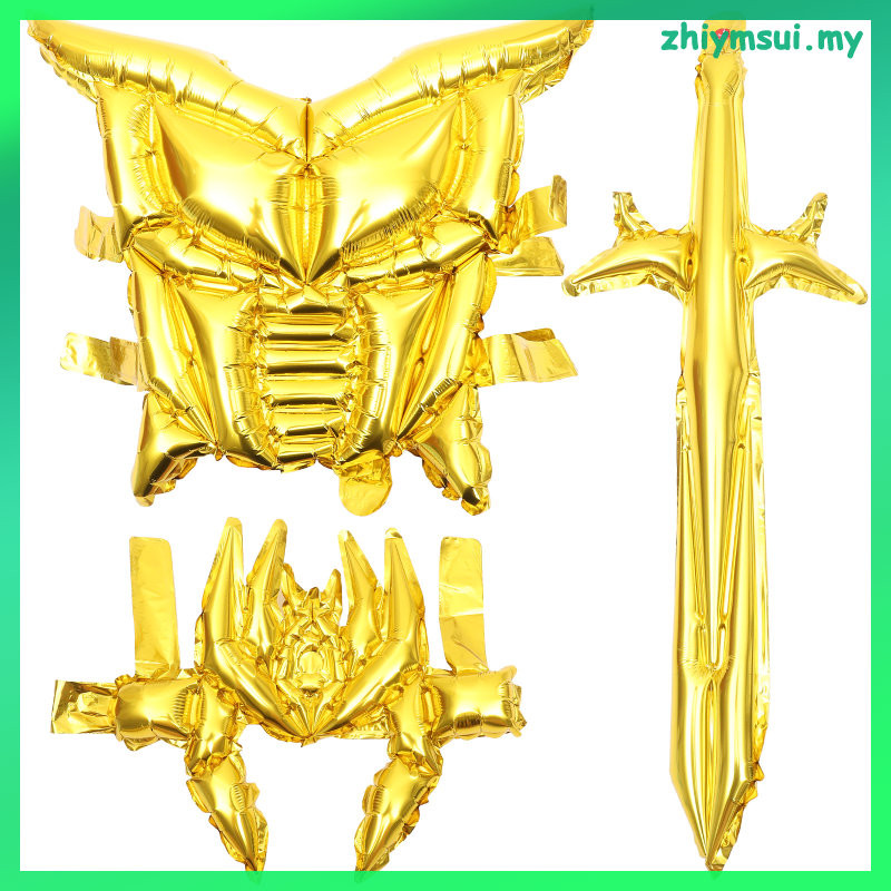 Inflatable Knight Costume Boys Men Armor Toys Costumes for Battle Gold ...