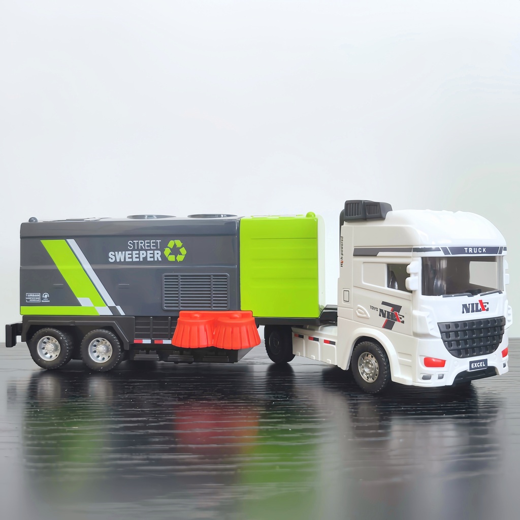Children's Simulation Inertia Power Sanitation Vehicle Toy City ...