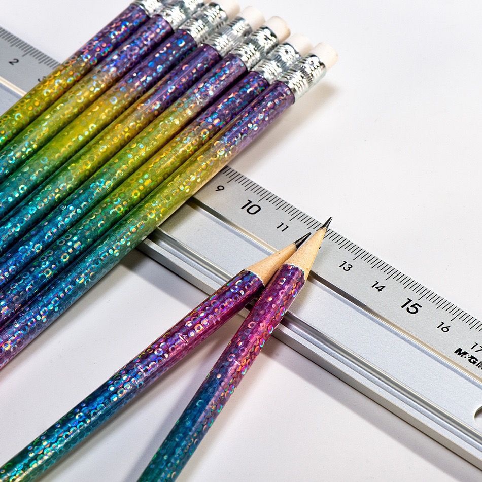 Rainbow Starry Sky Pencil High-value Influencer Gradient Office Student ...