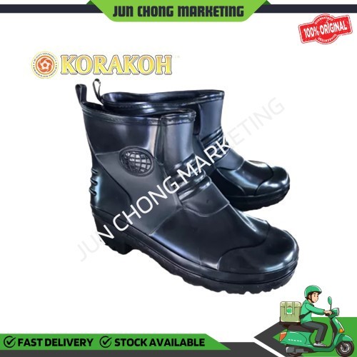 Korakoh PVC Safety Boots (Black) Foot-PVC-9000B | Shopee Malaysia