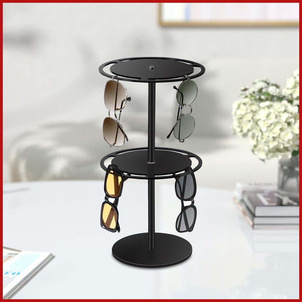 Sunglass Rack Holder 2 Layer Rotating Display Stand Eye Glasses Rack ...