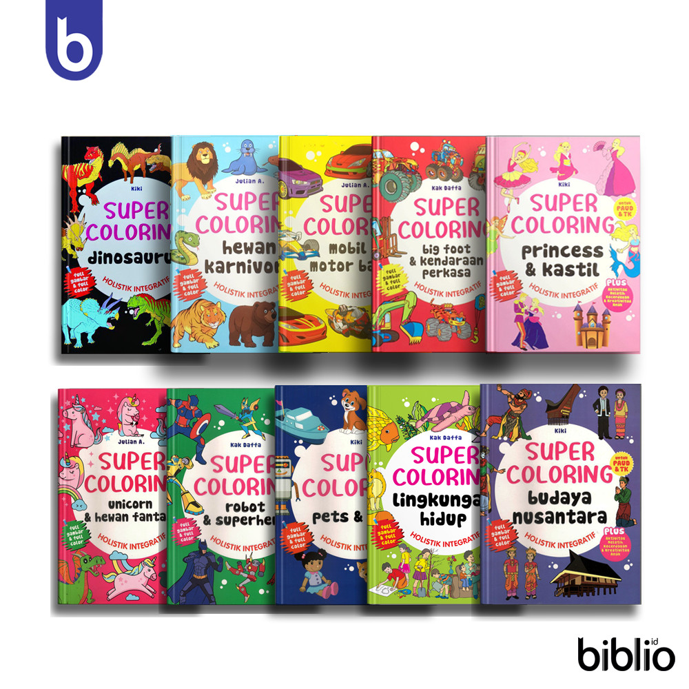 Coloring Book Super Coloring SERIES (Cars & Racing Motorbikes - Robots ...