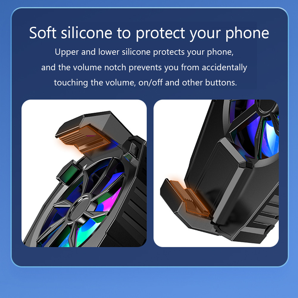 Mobile Phone Radiator 3 Speed Adjustable Portable Game Cooler Esports ...