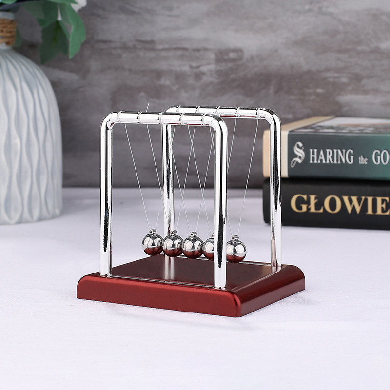 SUM Metal Newton Pendulum Newton Cradle Balance Steel Balls Pendulum ...