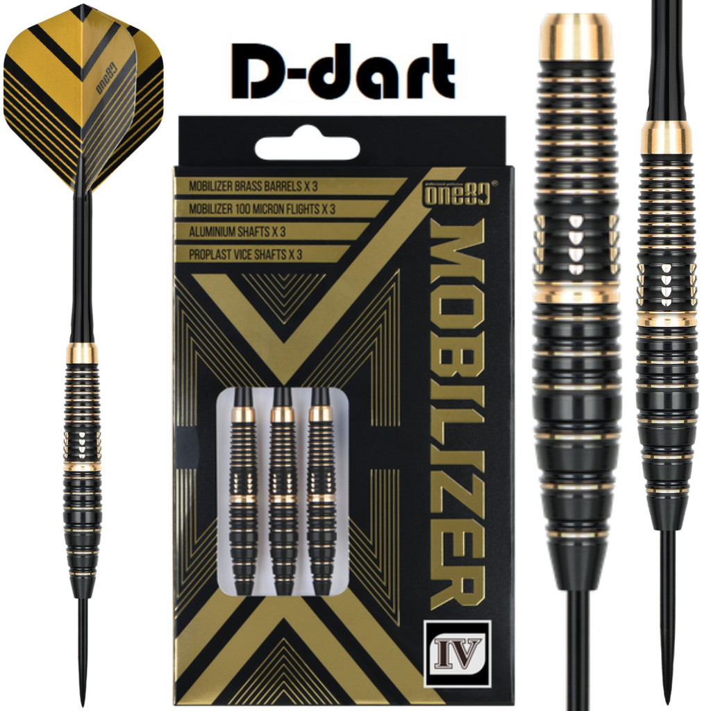 ONE80 STEEL TIP DART - 20G/22G Mobilizer 04 Brass Dart Set Original ...