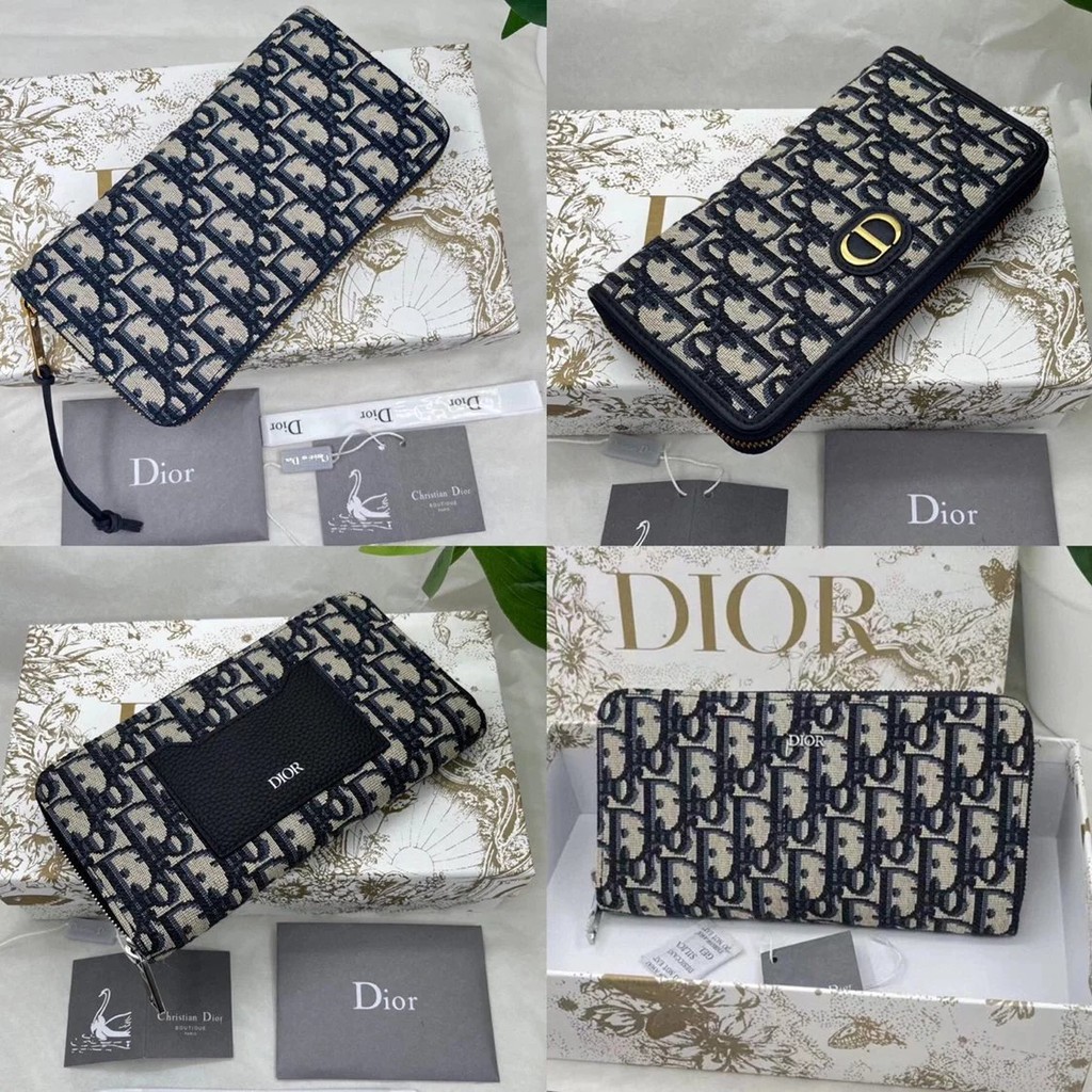 Dior Dior Home Luxury Big Brand CD Ladies Long Zipper Wallet Wallet ...