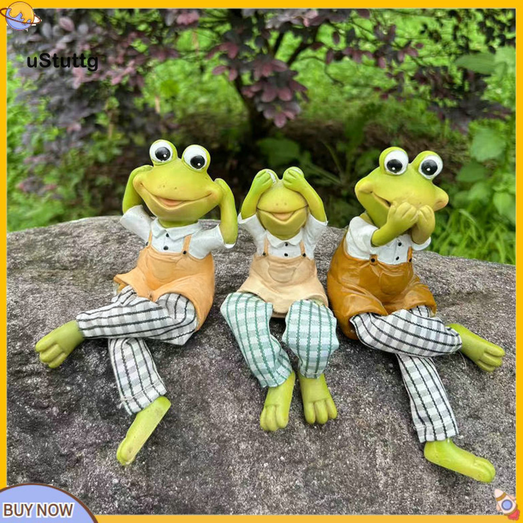 {uStuttg} Cute Frog Statue Waterproof Frog Sculpture Southeast Asian ...