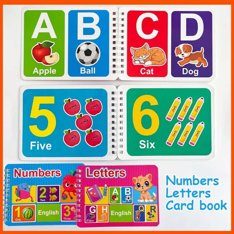 ABC Alphabet & 123 Numbers Learning Flashcards - Educational Cards for ...
