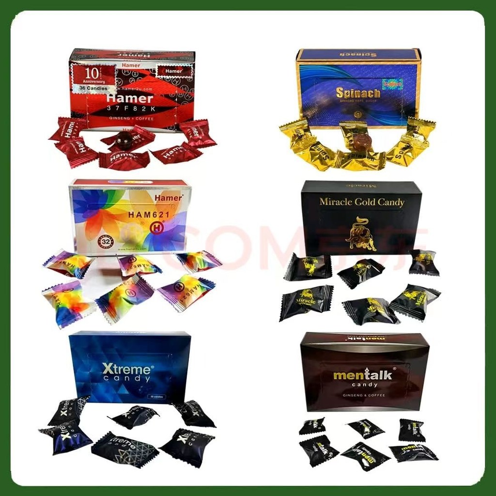 Malaysia Khan Marshmallow Energy Men Ginseng Coffee Hard Candy Energy ...