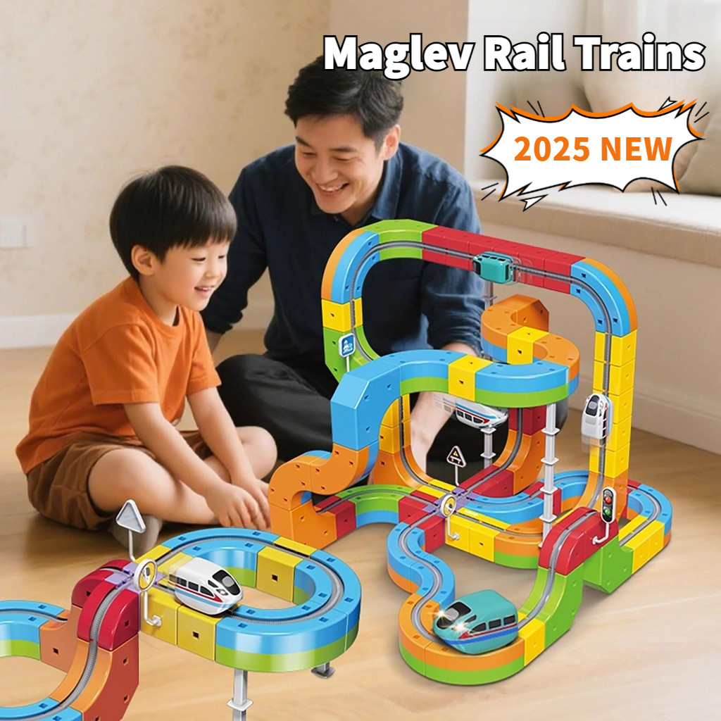 Rail Cube electric train track toy building blocks track car boy puzzle ...