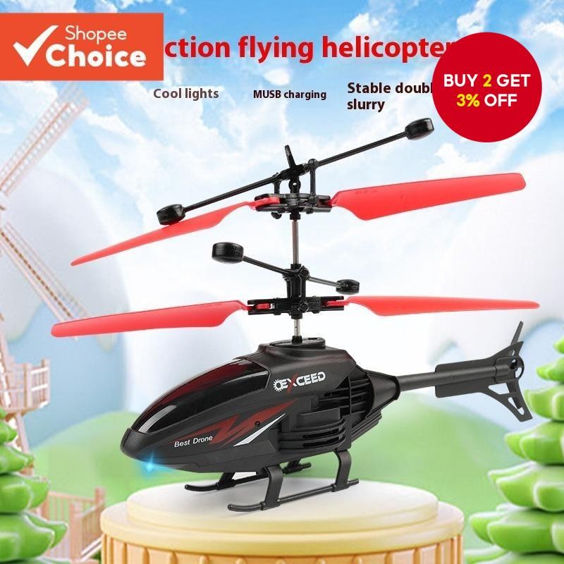 Induction Airplane Toy, Shock-Resistant Mini Drone For Kids ...