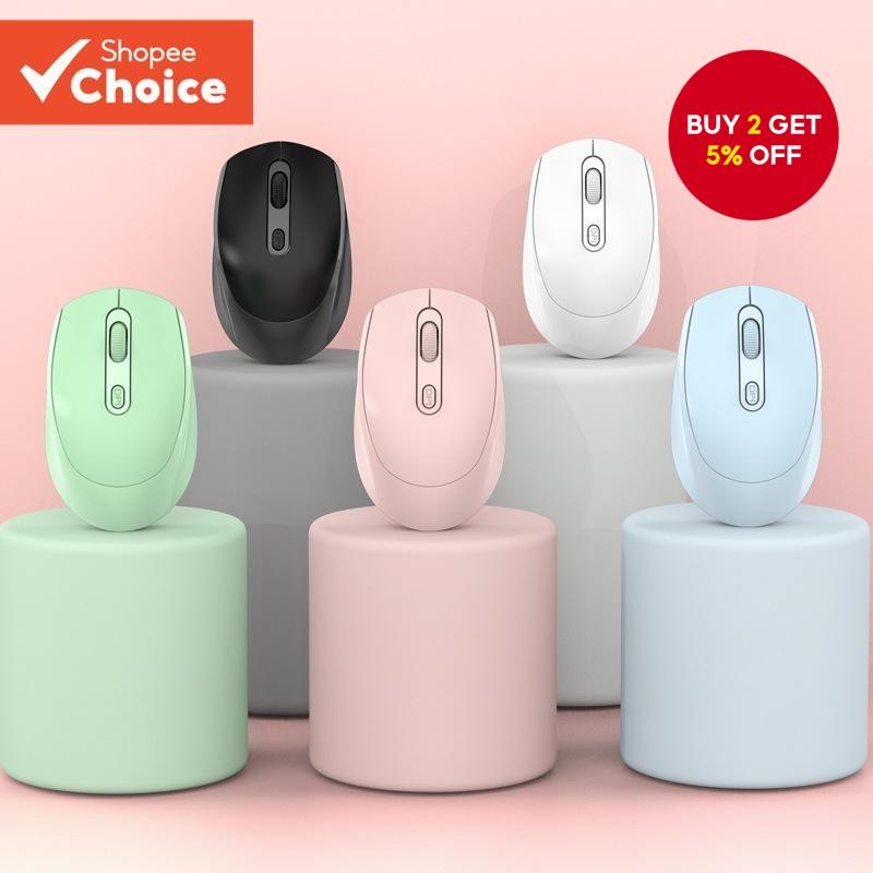 M107 Wireless Mouse 2.4G Charging Silent Bluetooth Cute Female Office ...