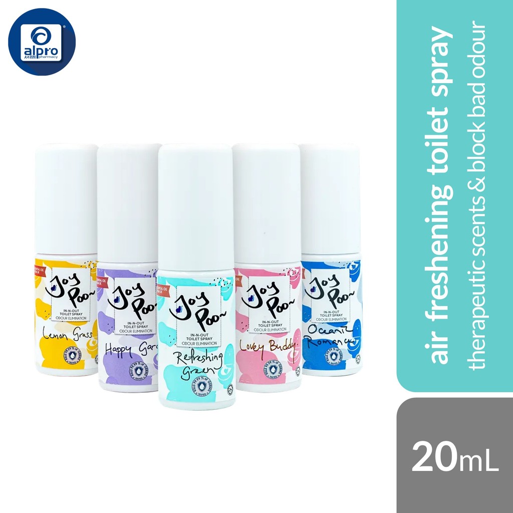 Joy Poo Toilet Spray (Oceanic Romance/ Lovely Buddy/ Refreshing Green ...