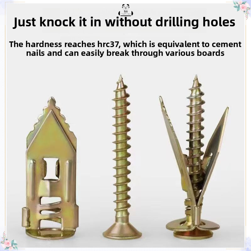Gypsum Board Wall Anchor Special Expansion Screws One-Piece Knock ...