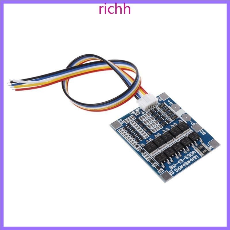 Richh 4S 3 2V 30A 18650 Lithium Protection Board BMS Li-ion Charger ...