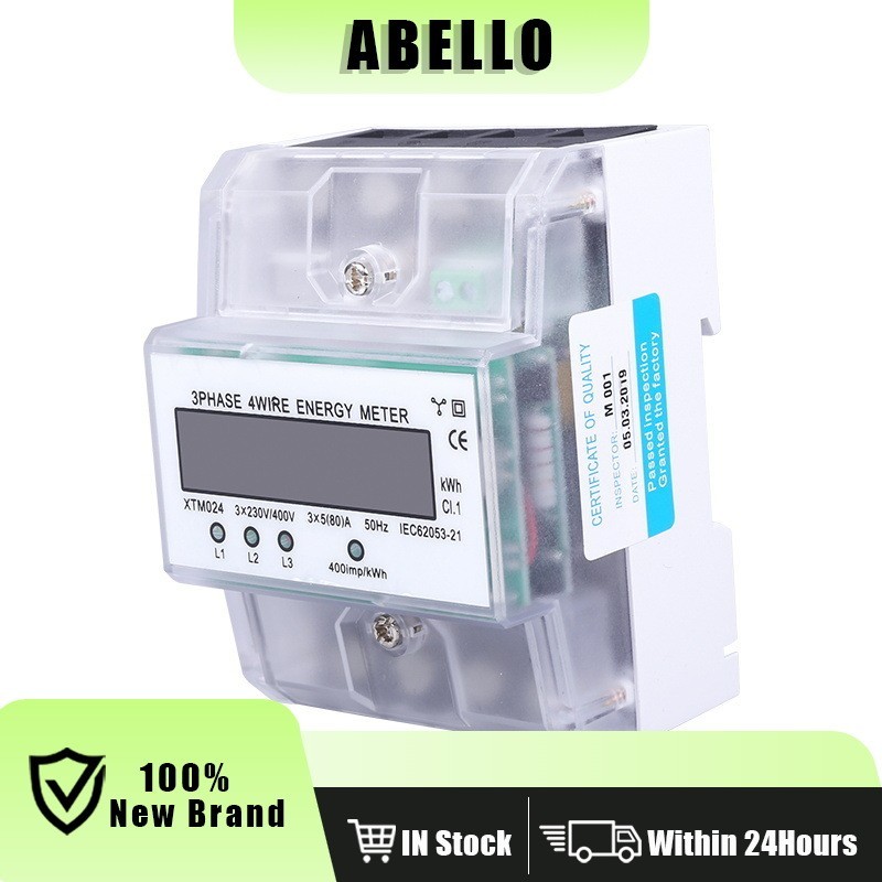 High Grade Energy Meter 3 Phase 4 Wire 220/380V 20-80A Rail ...