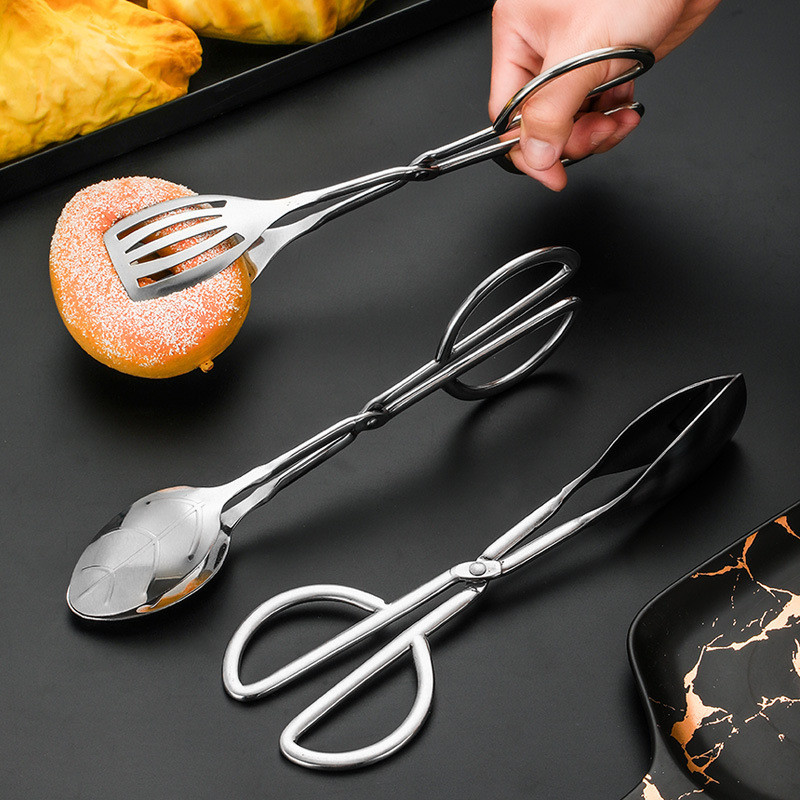 Oukeai Stainless Steel Food Bread Clip High-End Scissors Clip Buffet ...