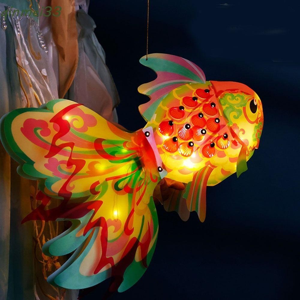 QINMEI Goldfish Lantern, Handheld DIY Material Bag Mid-Autumn Festival ...