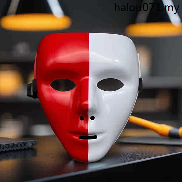 Hot Sale · Black Full Face Street Dance Mask Male Masquerade Party COS ...