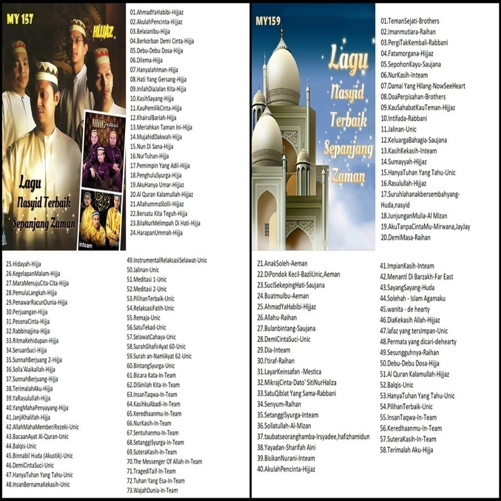 Pendrive Usb Mp3 Nasyid Terbaik Sepanjang Zaman Shopee Malaysia