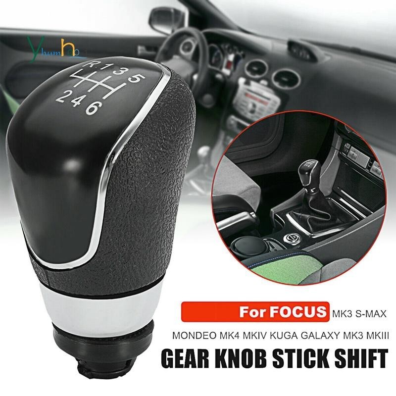 6 Speed Manual Car Gear Shift Knob Shifter Lever for ford Focus 2 MK2 ...
