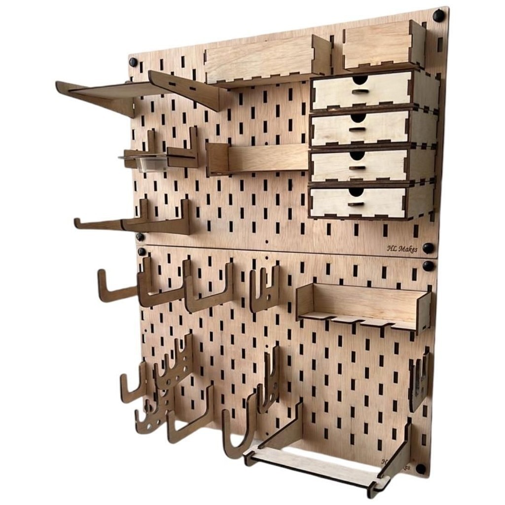 Pegboard Organizer Set Come With 2 Pegboards & 42 Accessories include ...