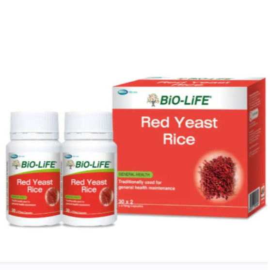 BIO-LIFE Red Yeast Rice 2 x 30 Tablets - EXP 10/2024 | Shopee Malaysia