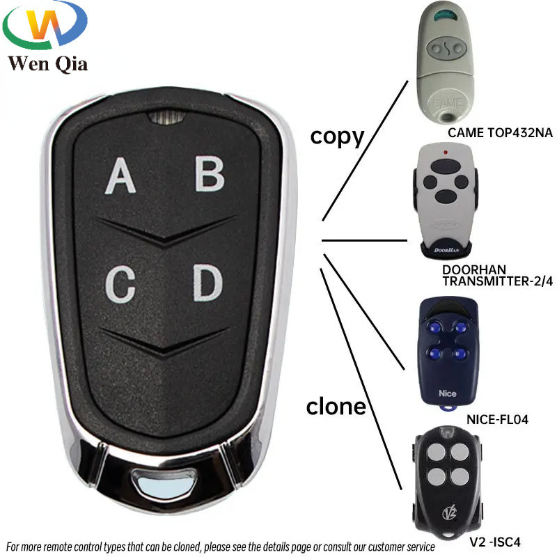 Diese 4 Channels Copy Remote Control 433MHZ Clone Duplicate Transmitter Fixed Learning Code For ...