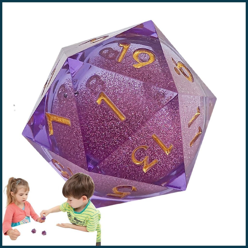 Liquid Core Resin Liquid Core Edged Resin D20 Polyhedral Handmade Resin ...