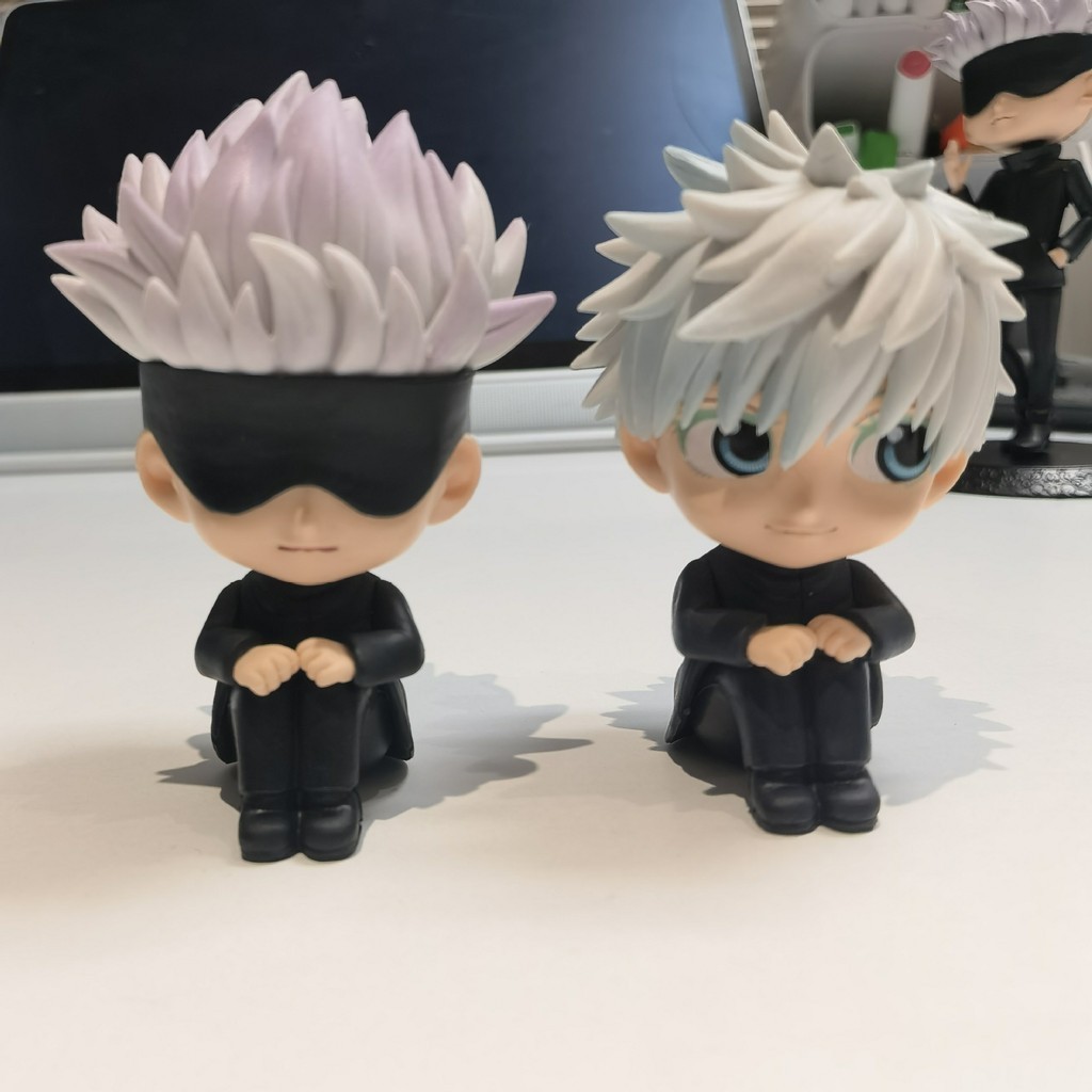 10cm Jujutsu Kaisen Q Version mini Satoru Gojo Action Figure PVC Model ...