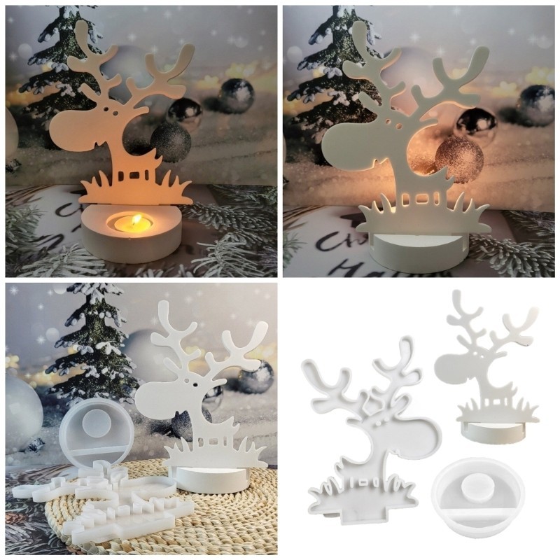 lu Holders Mold Base Molds Deer Head Candlestick Jewelry Making Mould ...