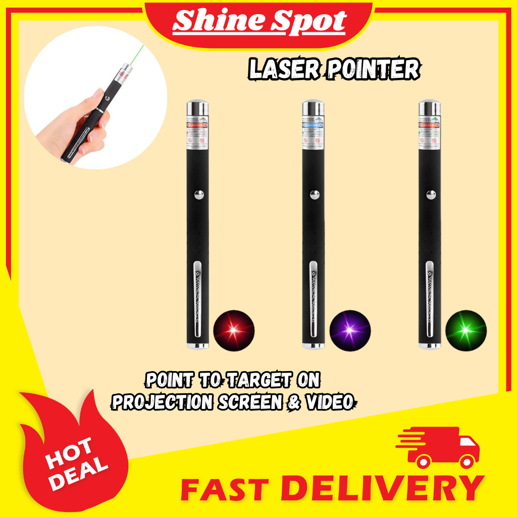 5mW Laser Pointer Focus Lazer pen Sight burn beam high power Presenter hunting Long Range Cat ...
