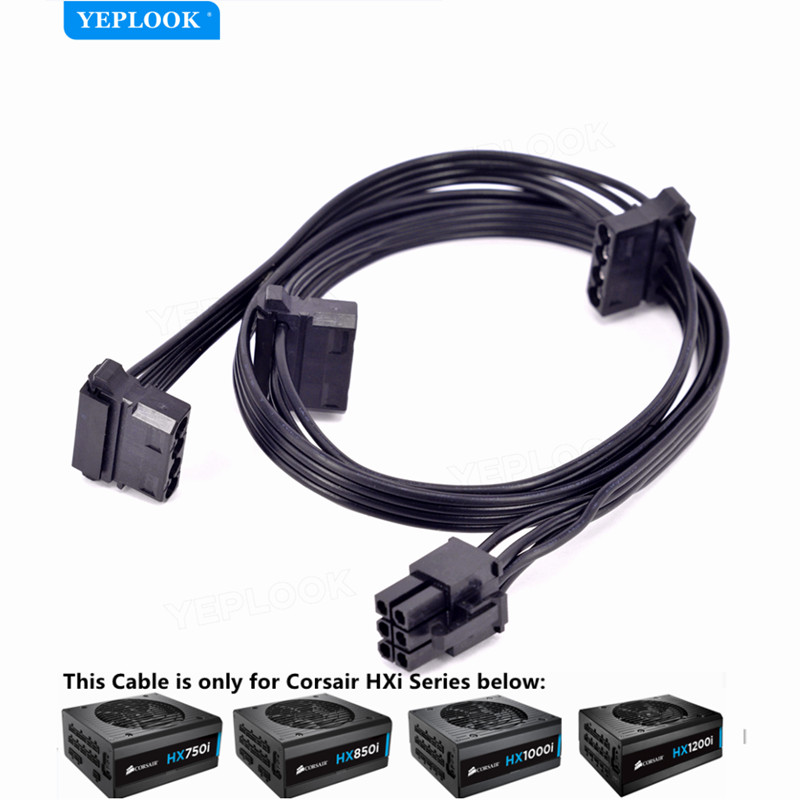 Original PCIe 8Pin to 8Pin 6+2Pin GPU Power Supply Cable For Corsair ...