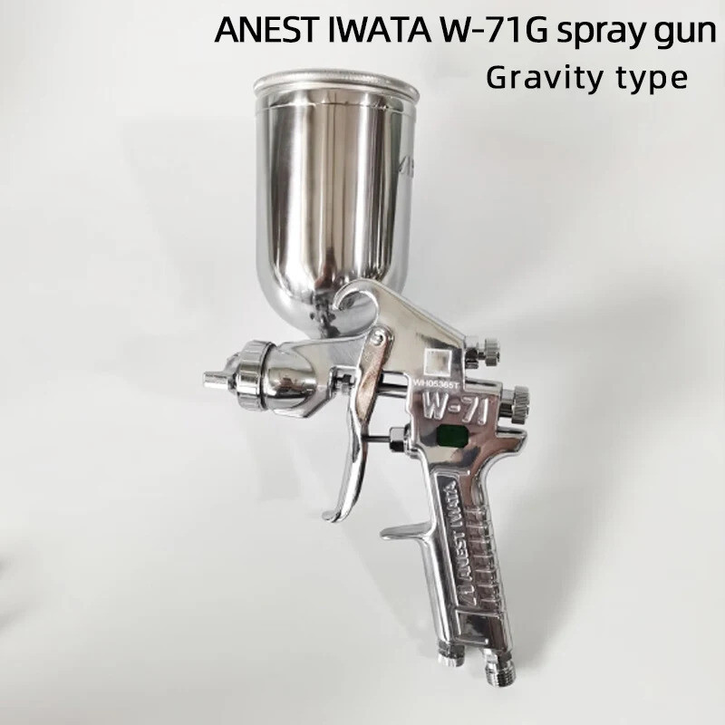 Japan Iwata W-71 Spray Gun Side Pot 400Ml Furniture Wood Auto Sheet Metal Finish Primer Repair ...
